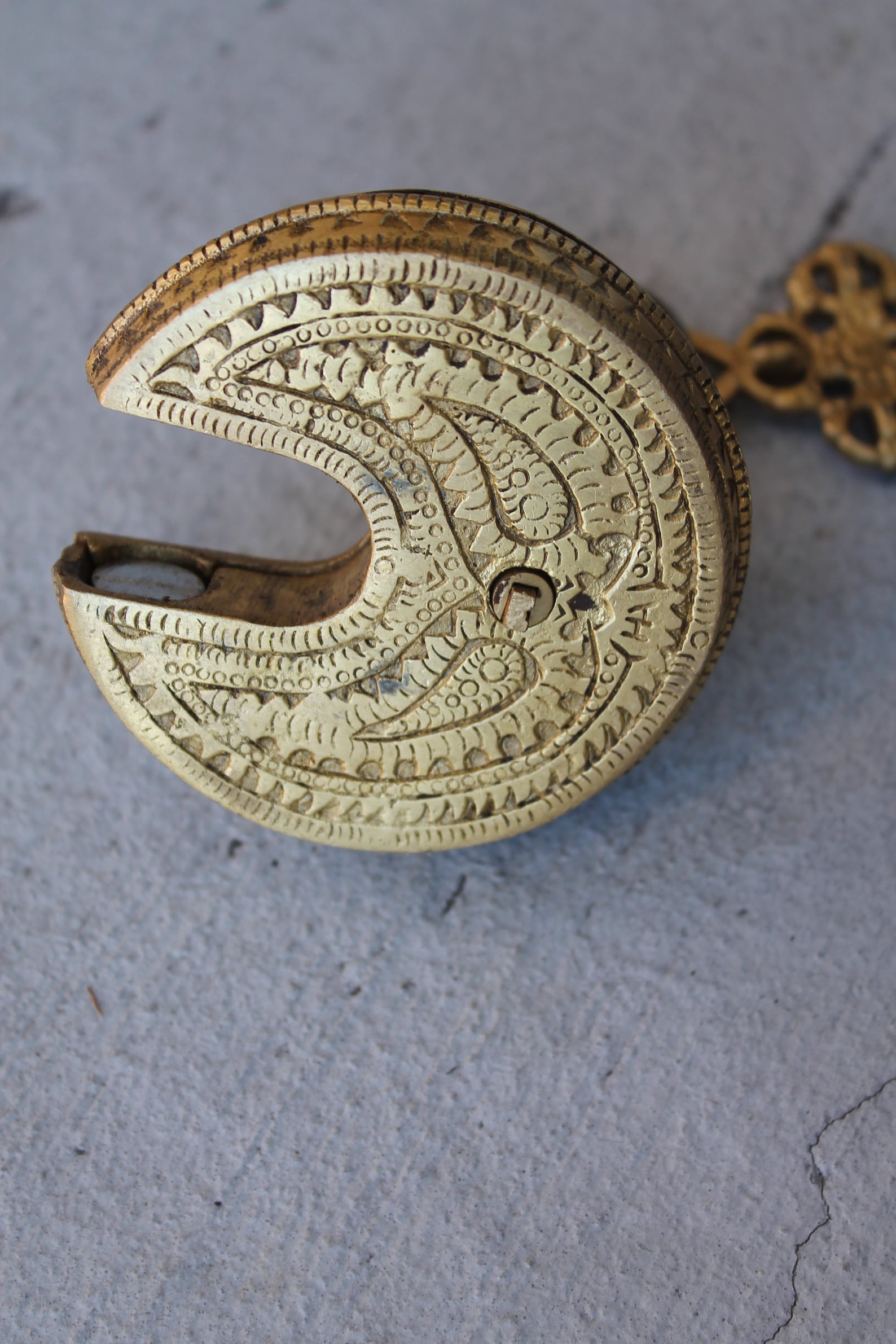 Vintage Padlock Lion Animal shape Antique working lock | Etsy