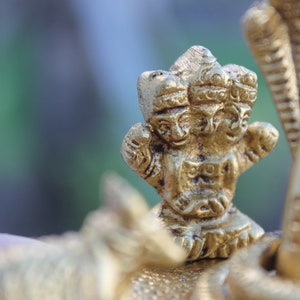 Vintage Solid Brass Lord Shiva Lingam - Hindu Altar Deity ,mediation ...