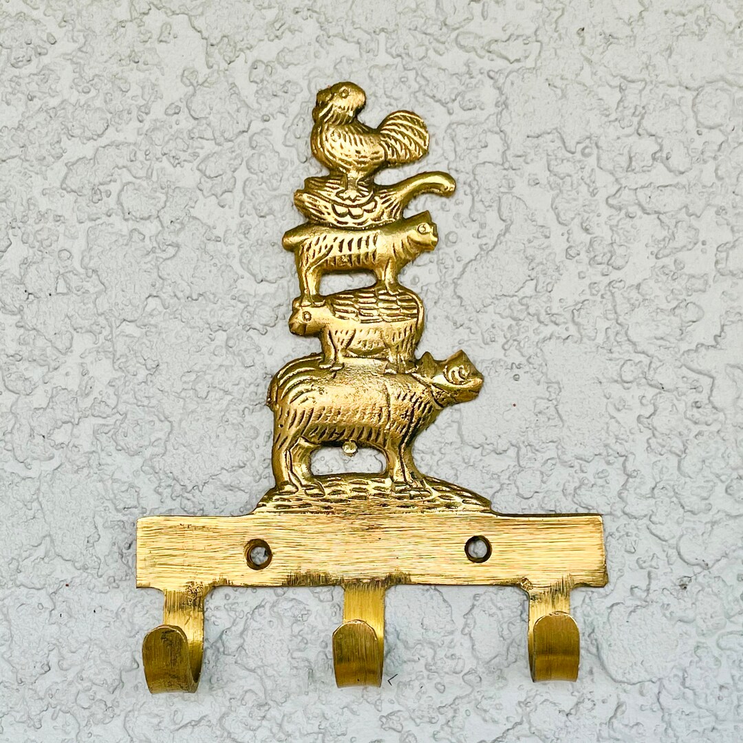 Farm Animals Wall Hook, Towel Hook for Farmhouse Ranch Decor, Entryway ...