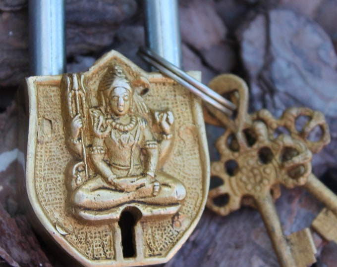 Rare Padlock of Lord Shiva Old Temple Lock Antique Working - Etsy