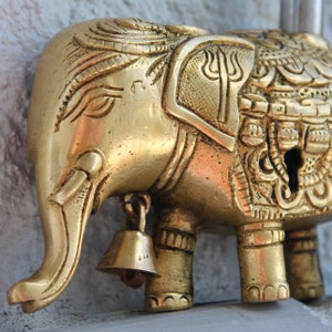 Vintage Brass Elephant HUGE Padlock Rare Lock, Antique Working Lock ...