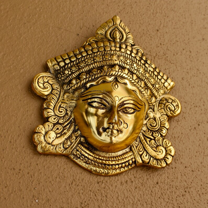 Vintage Metal Hindu Goddess Durga Altar Deity Statue OR - Etsy