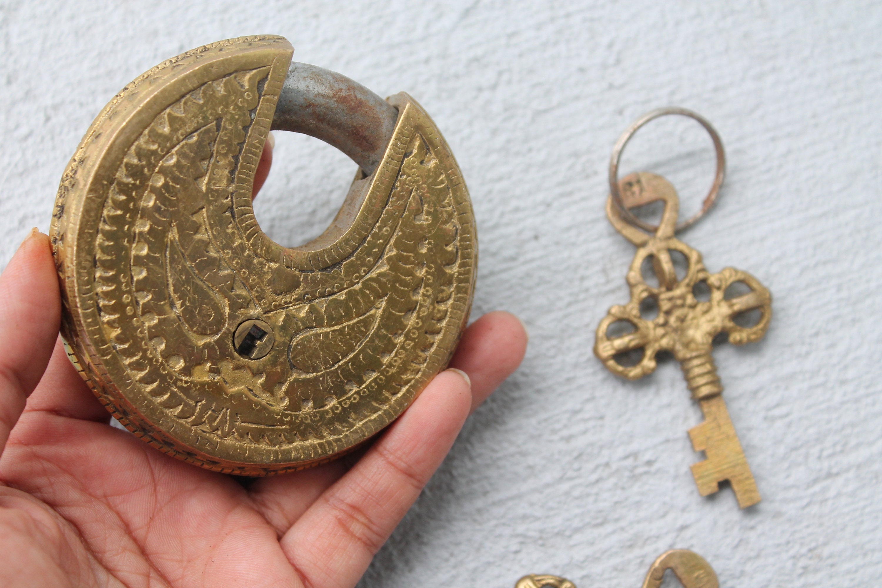 Vintage Padlock Hawk Eagle Shape Antique Working Lock - Etsy