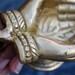 Vintage Brass Oil Lamp, Namaste Hand Shape, Indian Brass Decor, Home ...