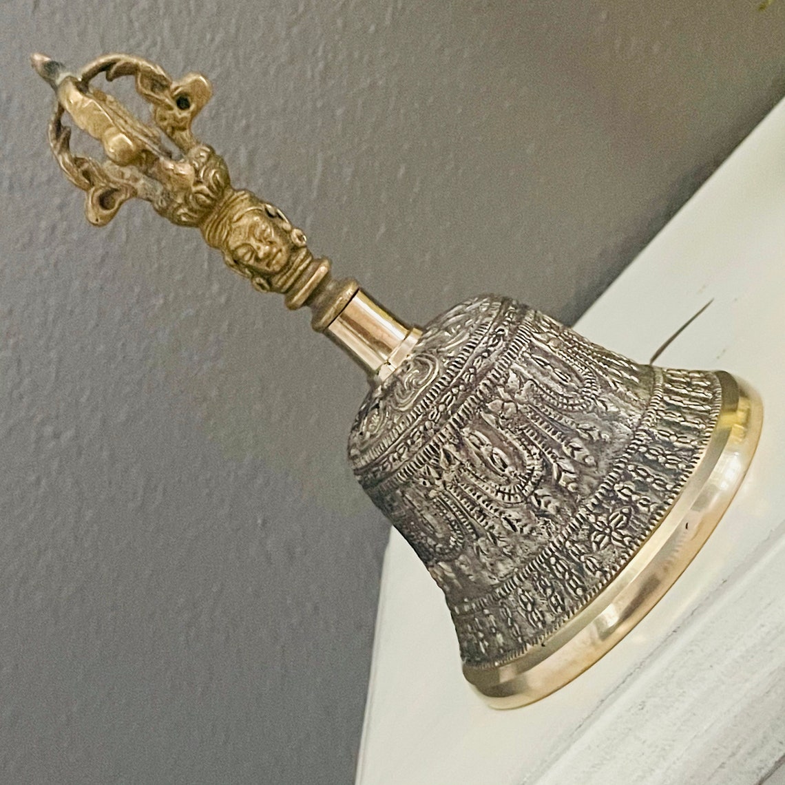 Vintage Buddhist Bells, Solid Brass Sound Healing Bells,tibetan Singing ...