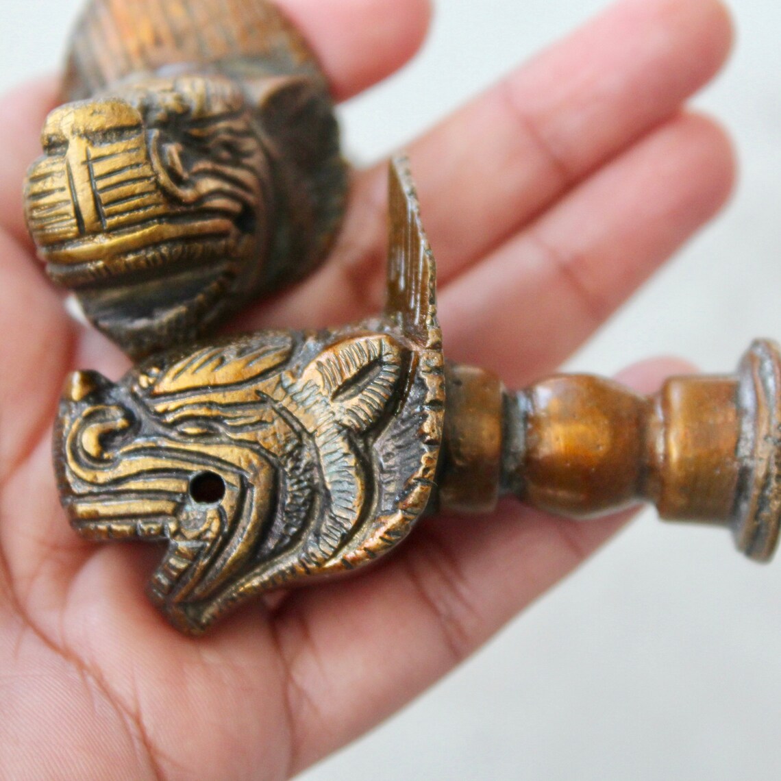 Decorative Lion Drawer Knobs and Pulls Animal Vintage Dresser | Etsy