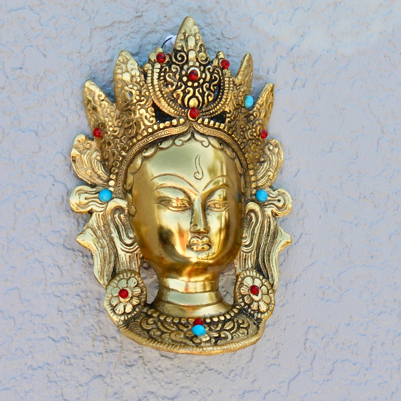 Vintage Metal Goddess Statue, Altar Deity Statue OR Meditation Room ...
