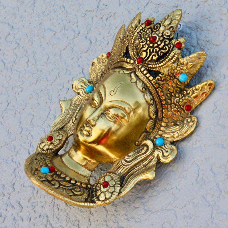 Vintage Metal Goddess Statue, Altar Deity Statue OR Meditation Room ...