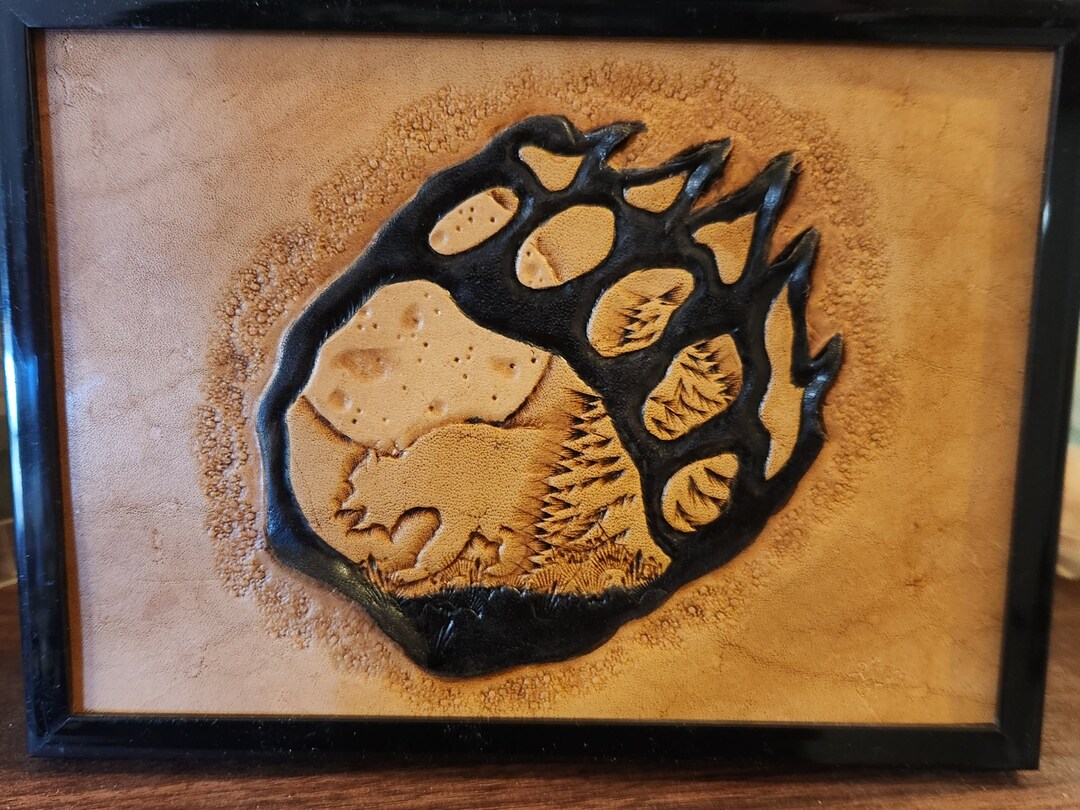 Leather Wall Art, Custom Leather Wall Decor, Wall Decor, Animal Art ...