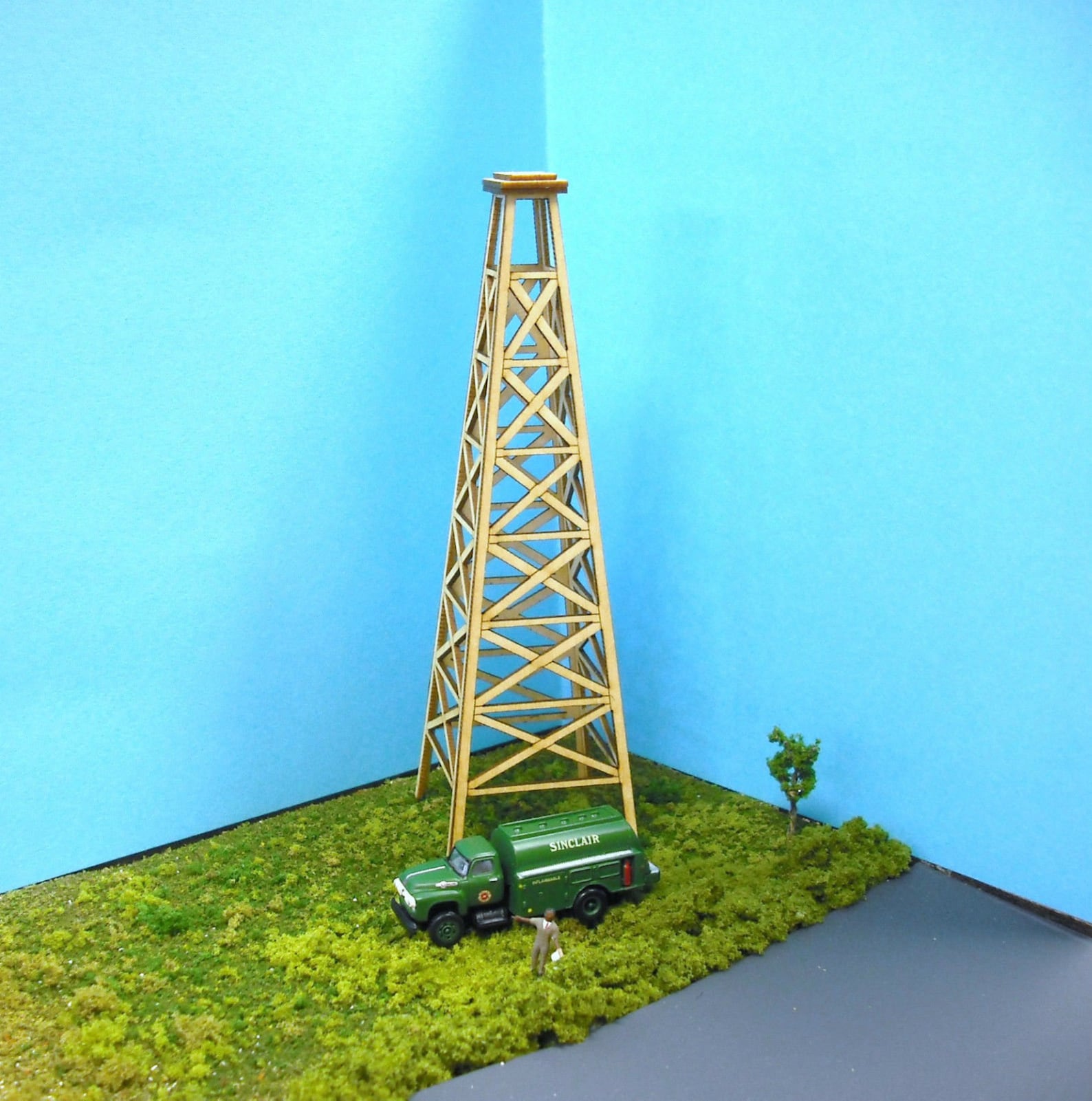 Train Time Laser HO Scale Oil Derrick Building Kit - Etsy