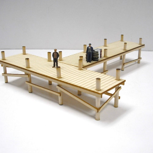 Train Time Laser HO Scale Laser Cut Boat Dock Pier Kit - Etsy