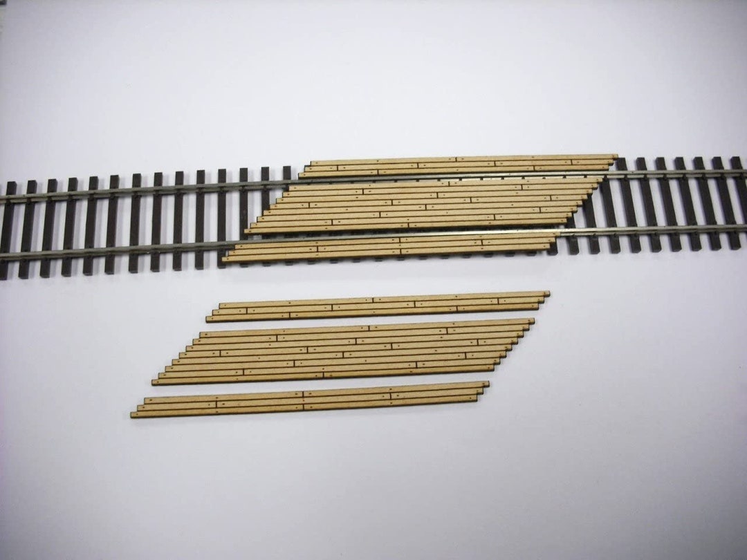 HO Scale Double Lane Road Crossing: Laser Cut Train Track (2 Pack) - Etsy