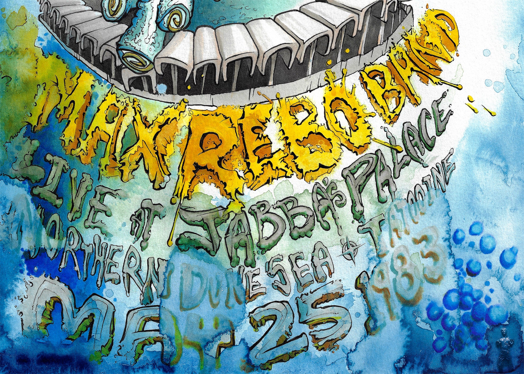 Max Rebo Live at Jabba's Palace 1983 Concert Poster star Wars - Etsy