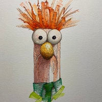 Beaker Muppet - Etsy