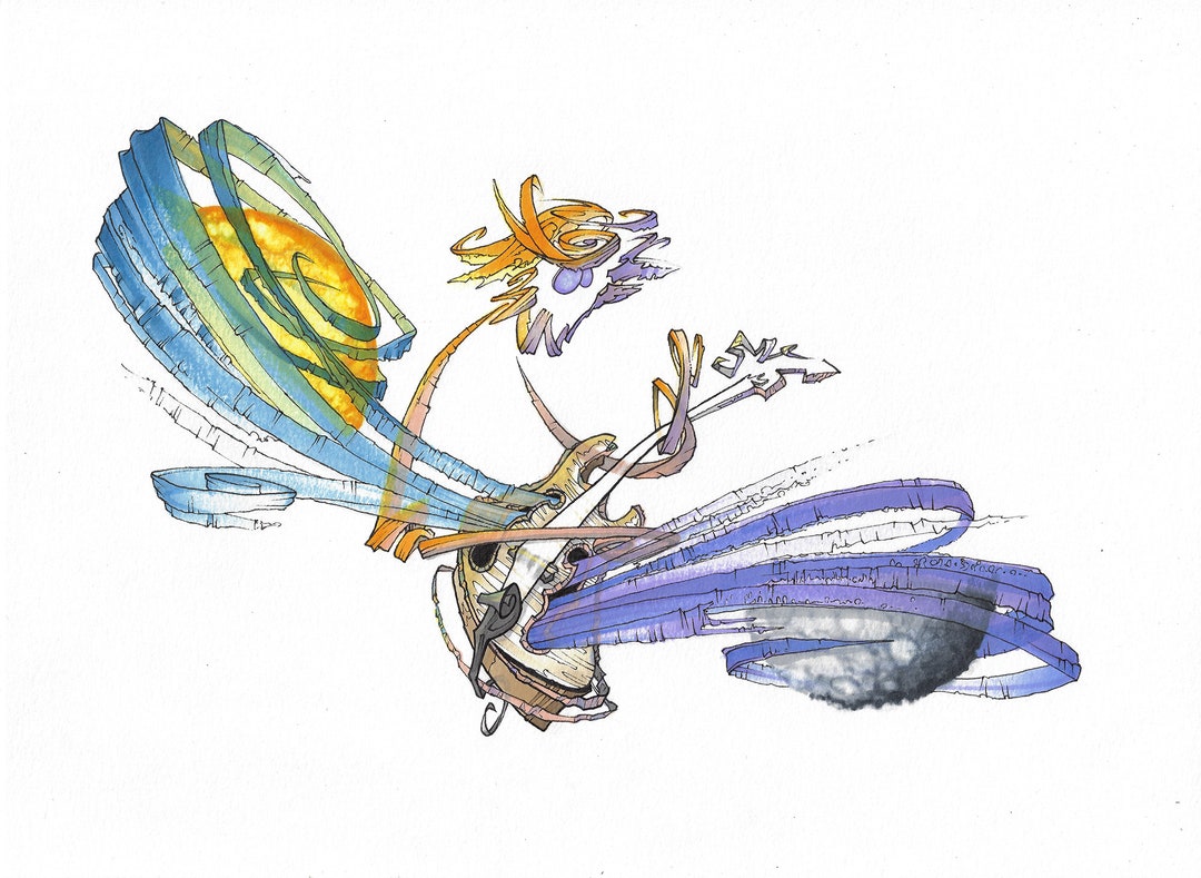 Divided Sky Phish Song Illustration - Etsy