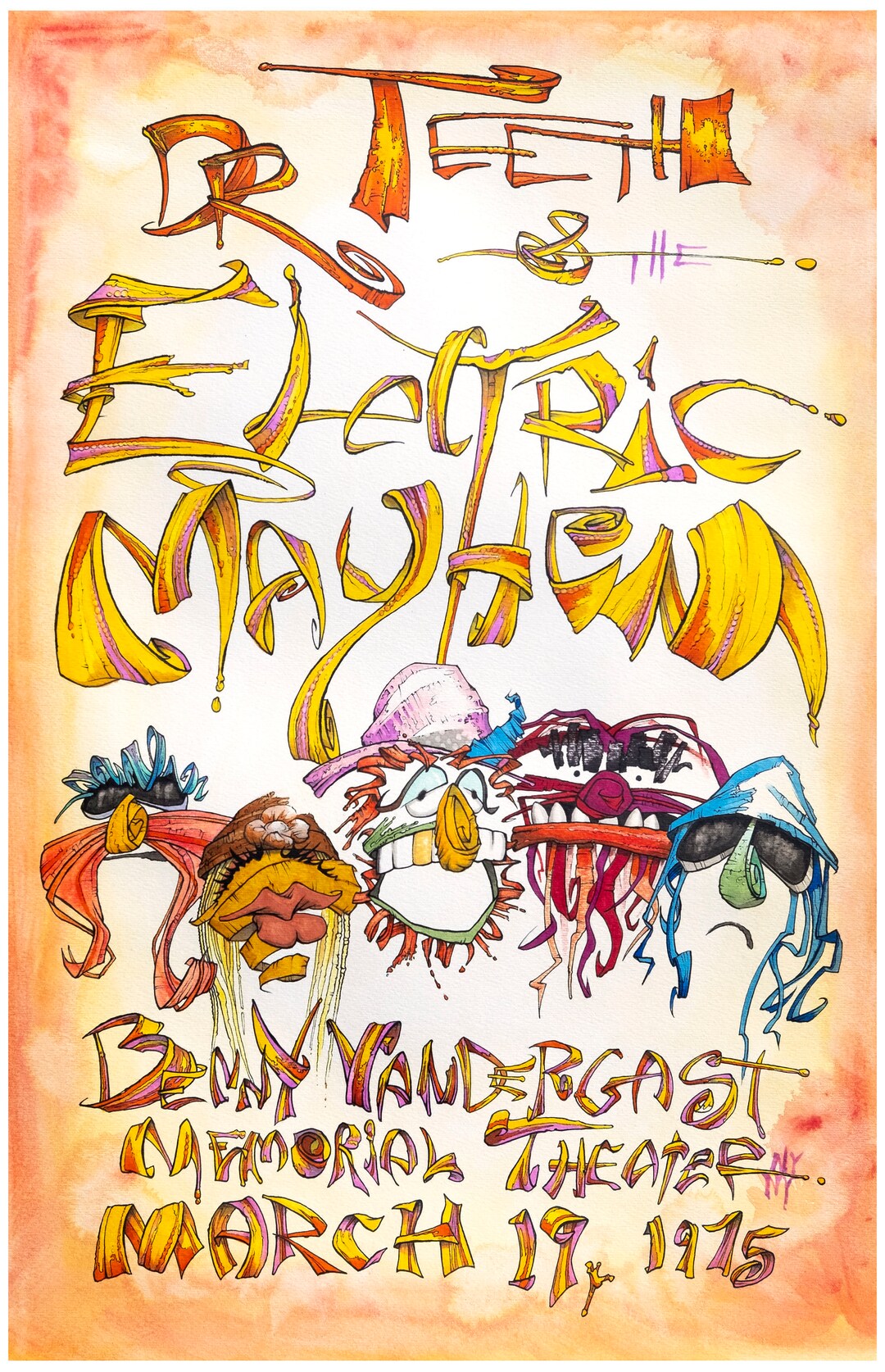 Electric Mayhem Concert Poster 1975 (muppets) - Etsy