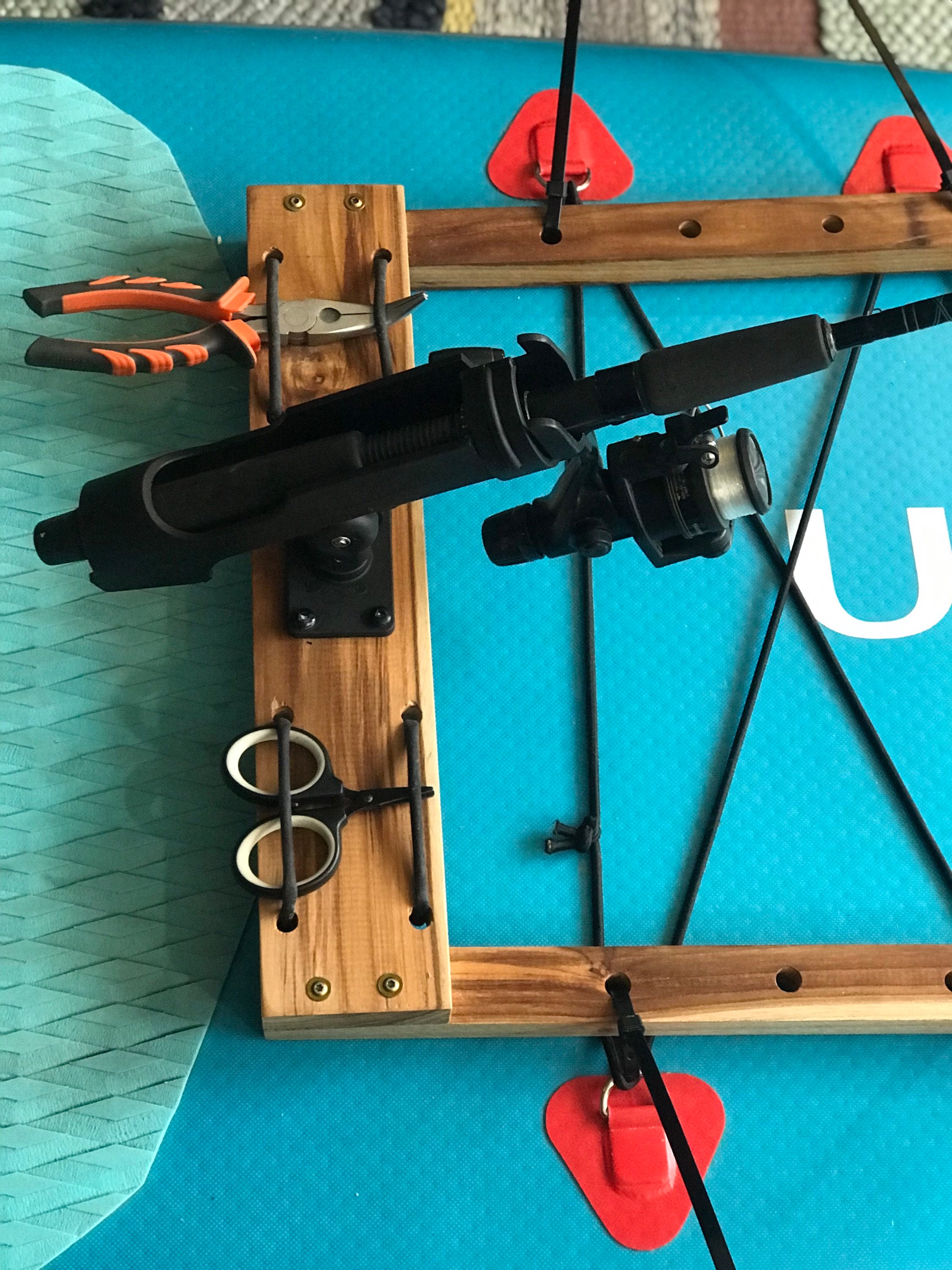 Paddle Board Fishing Rod Holder MOUNTING PLATE and Accessory Holder ...