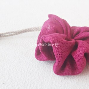 Linen Shower Pouf Choose 2 Plastic Free Puff Handmade Bath - Etsy