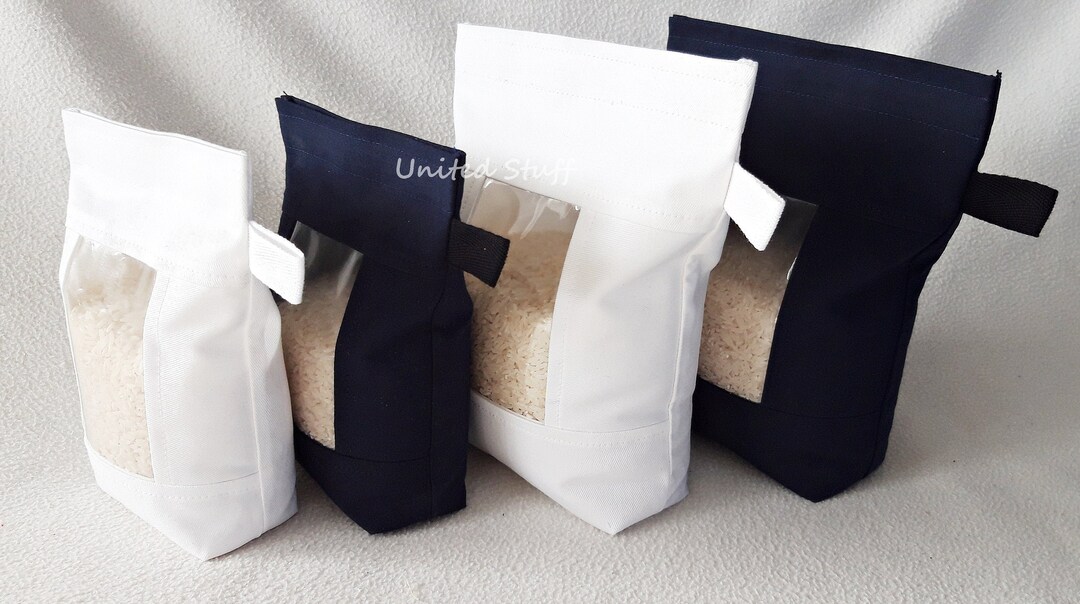 Bulk Produce Bags With Window Reusable Food Storage ECO Vegan Bags Zero ...