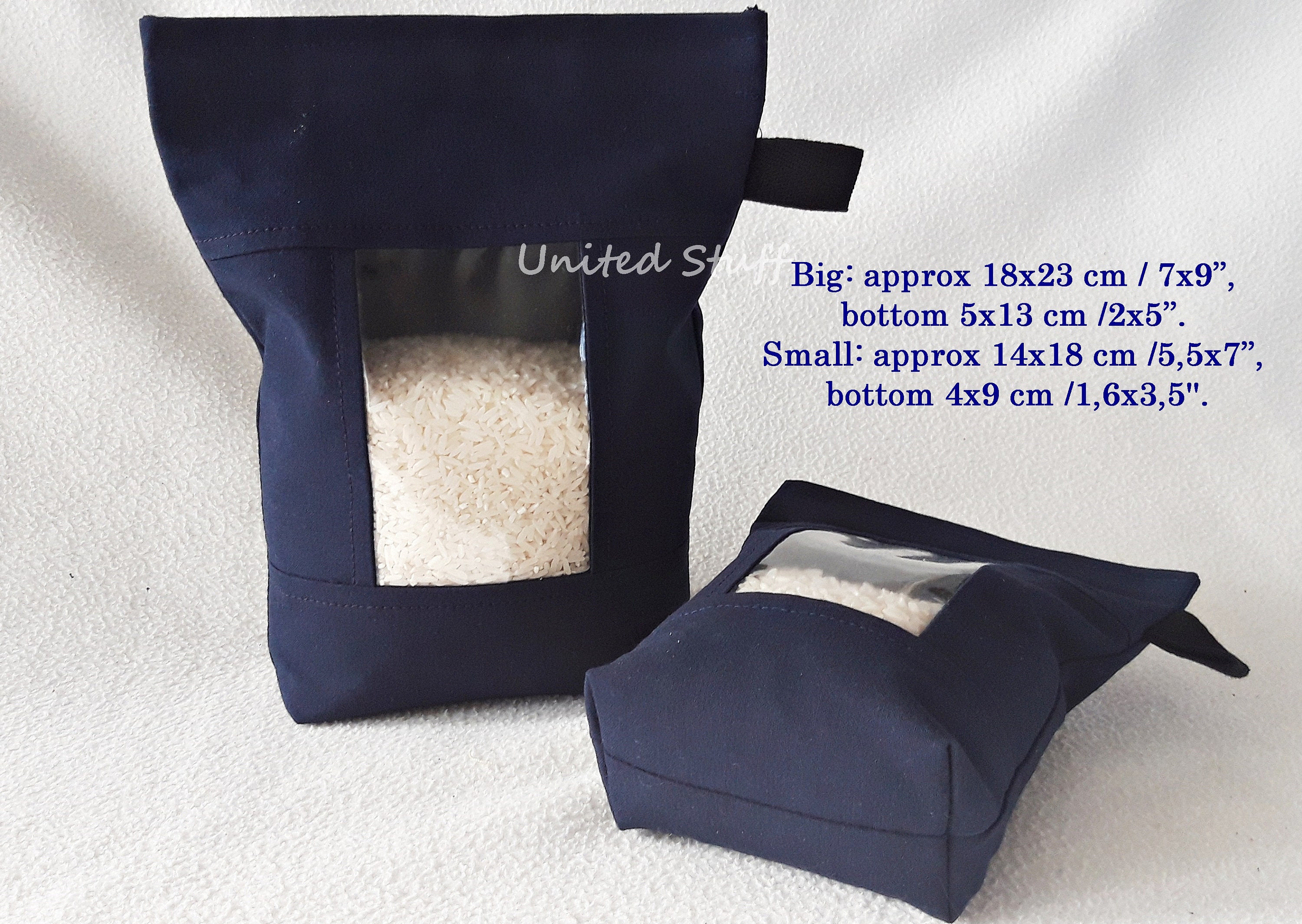 Bulk Produce Bags With Window Reusable Food Storage ECO Vegan - Etsy