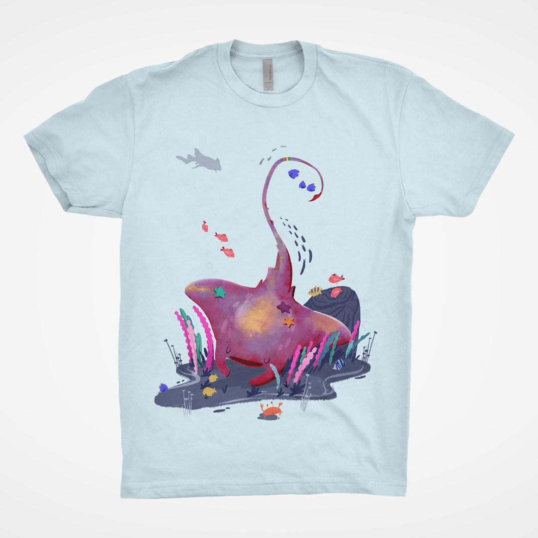 Manta Ray T-shirt Stingray Tee Underwater Animal Sealife Design DTG ...