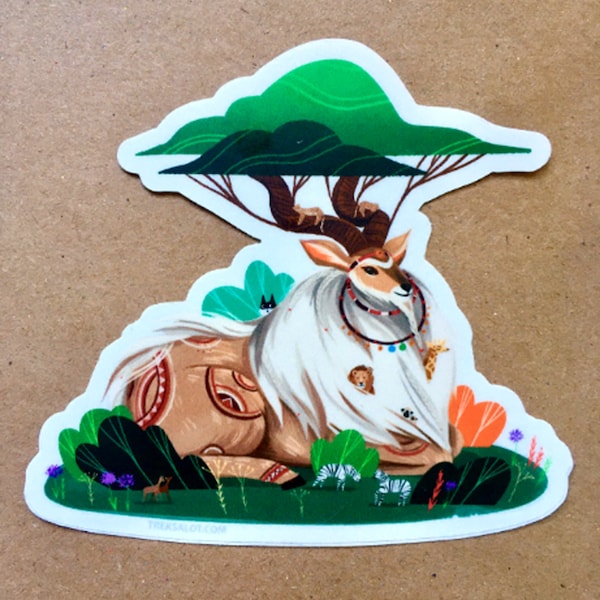 Kudu Vinyl Sticker - Etsy