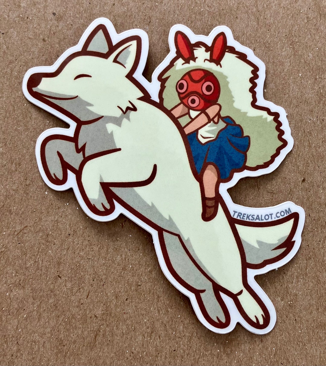Mononoke Sticker 3.9 Studio Ghibli Decal Princess Mononoke Art Japanese ...