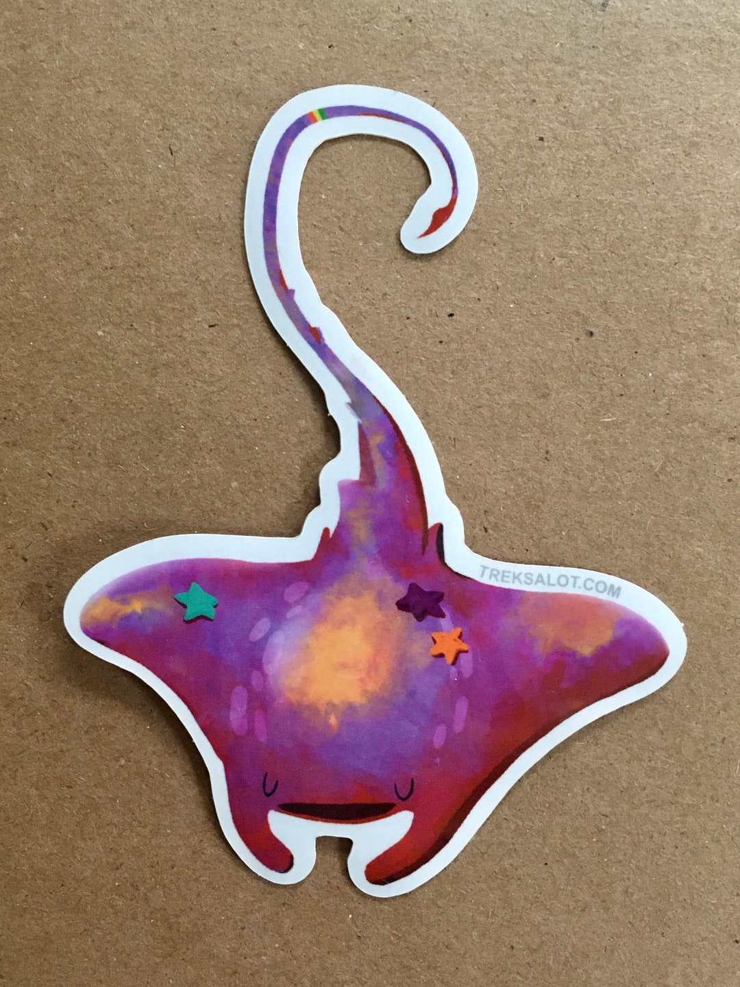 Manta Ray Sticker 4.3 Stingray Vinyl Laptop Decal - Etsy