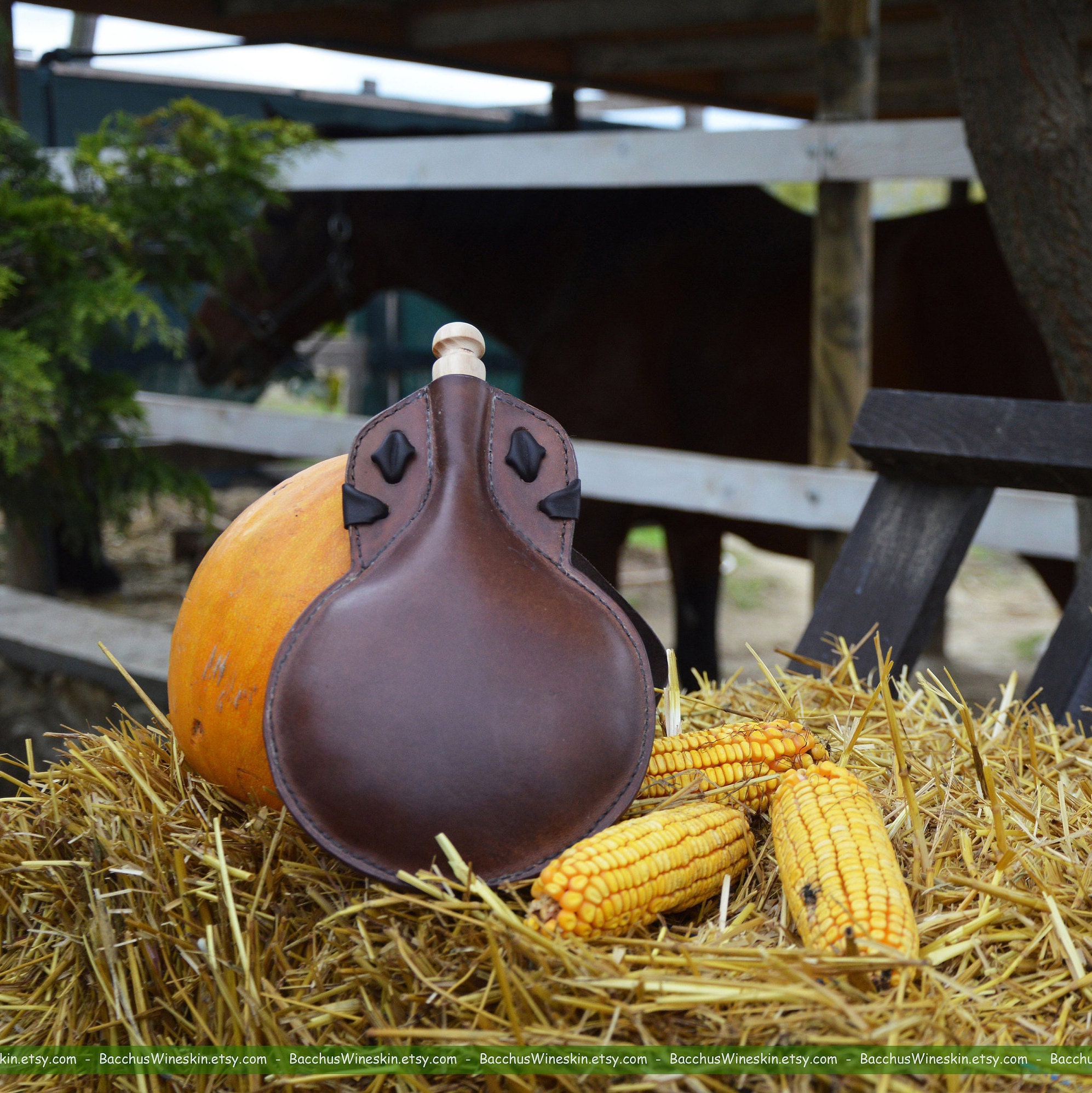 500ml Shony Leather Drinking Bottle Costrel | Etsy