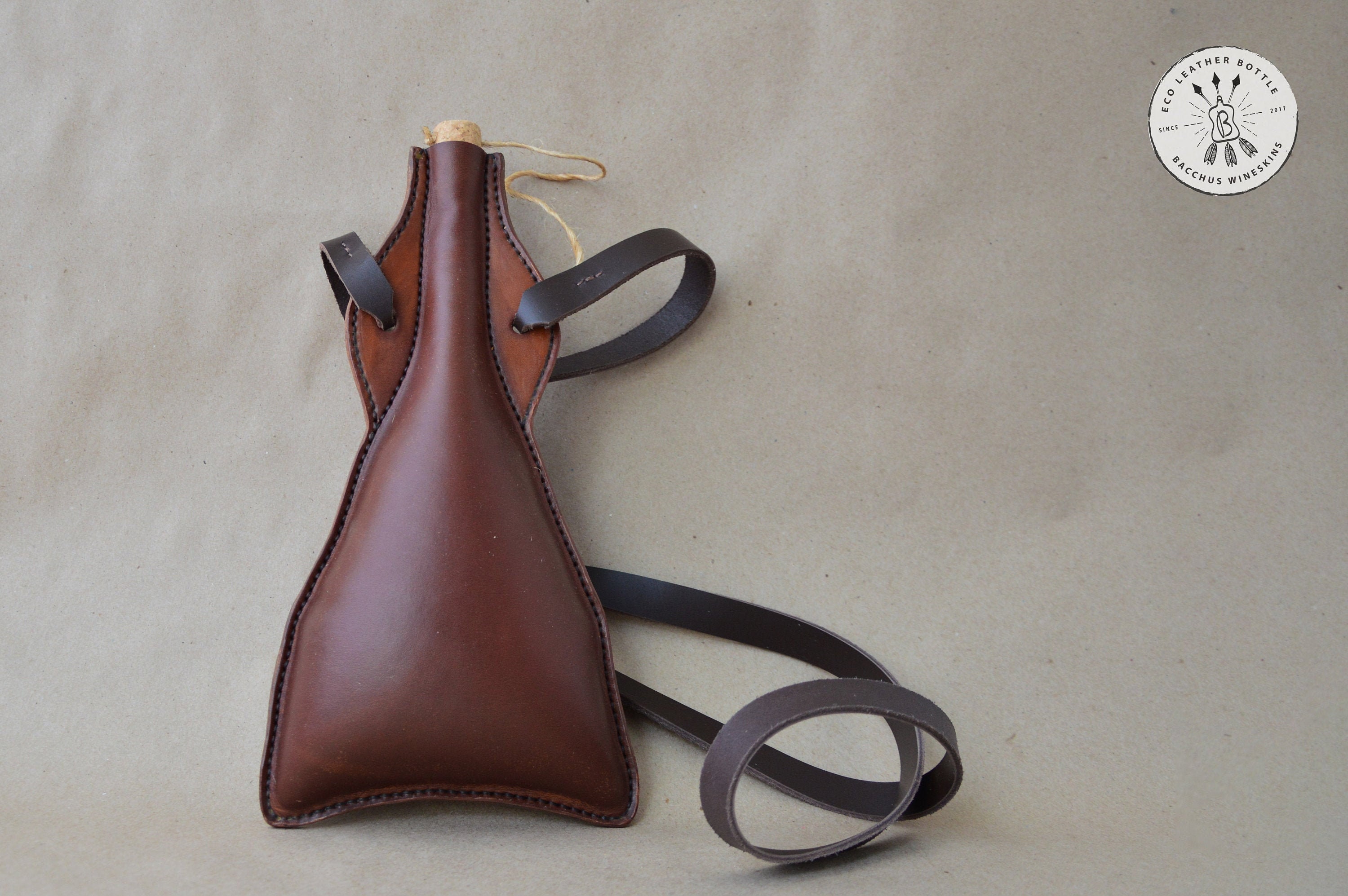900ml Bergelmir Leather Drinking Bottle Costrel | Etsy