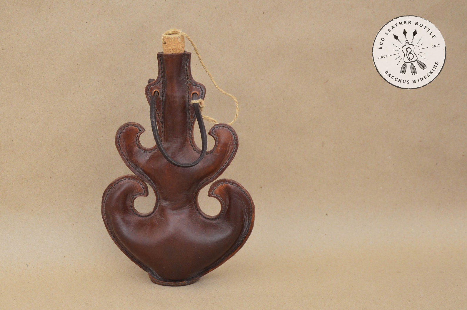 400ml tengri Leather Drinking Bottle Costrel | Etsy