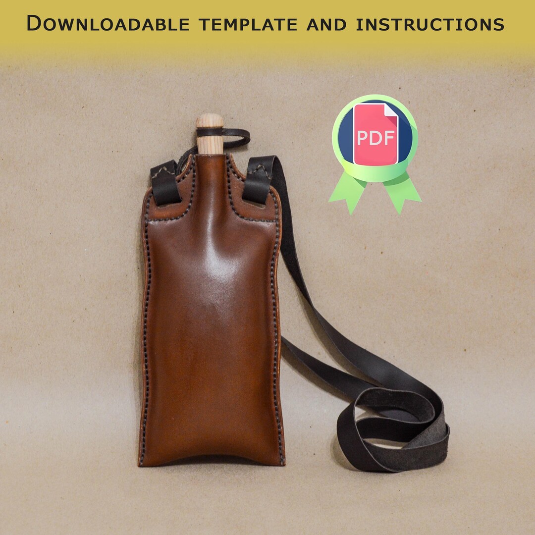 DIY Leather Flask Pattern & Step-by-step Guide – Digital Download - Etsy