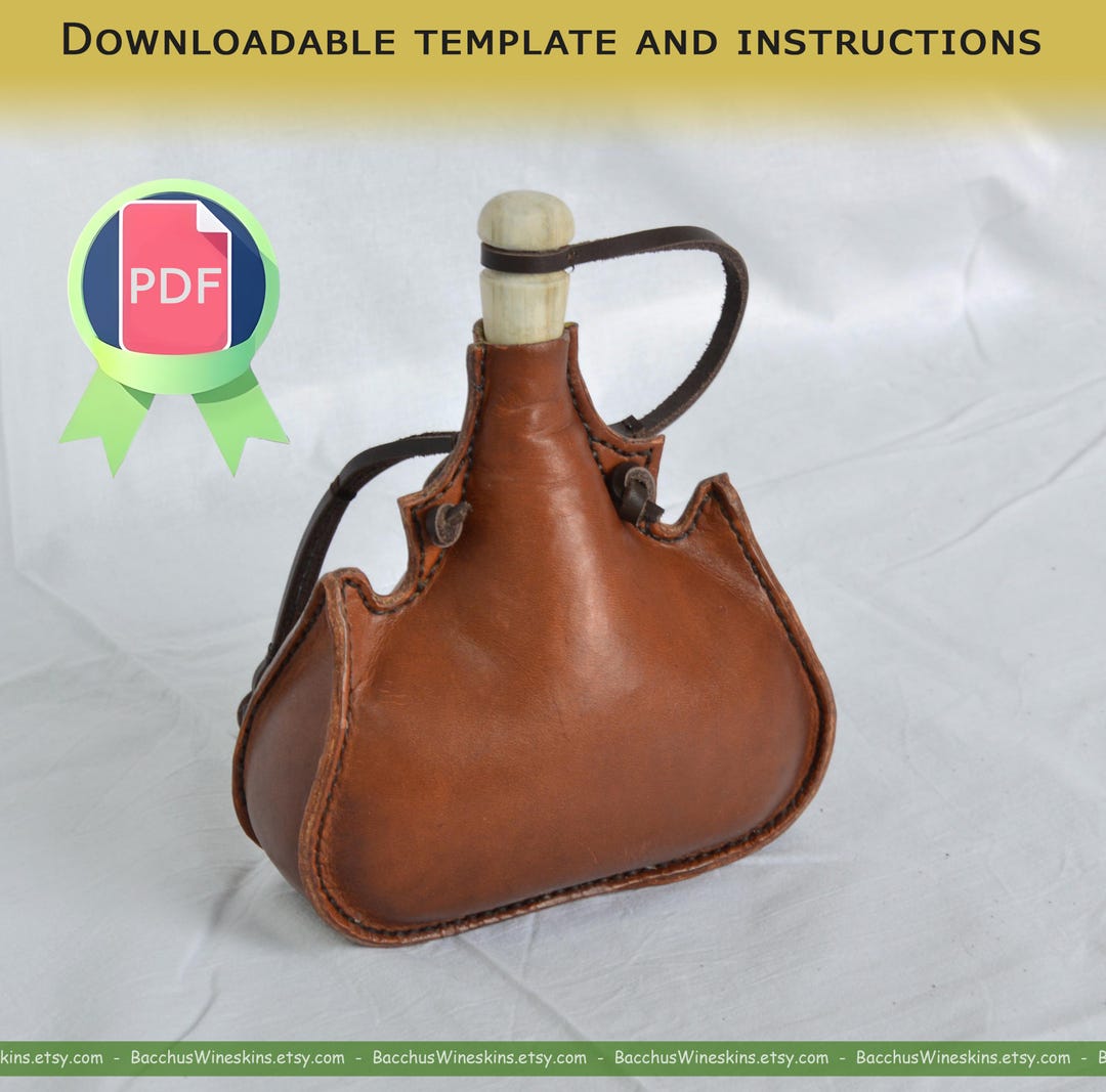DIY Leather Flask Pattern & Step-by-step Guide – Digital Download - Etsy