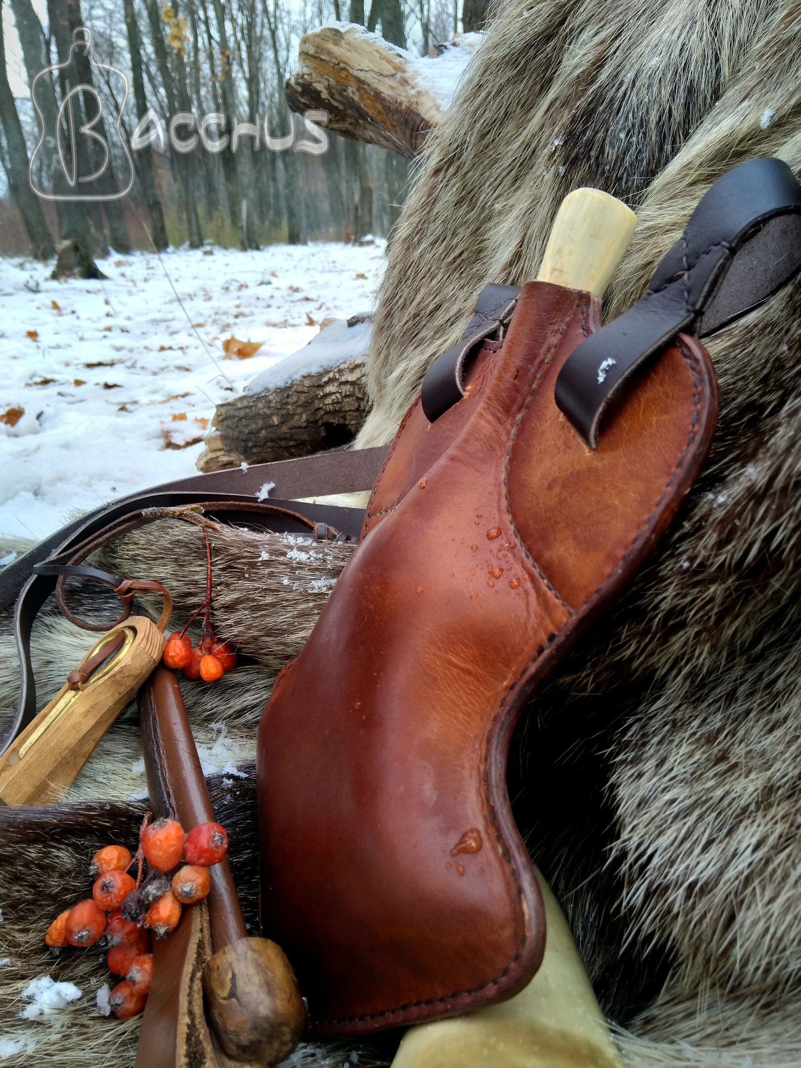 600ml arrow Leather Drinking Bottle Costrel | Etsy