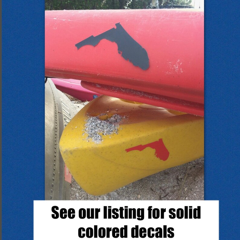 Florida Vinyl Decal, Florida State Decal, Florida Car Decal, FL Rainbow ...