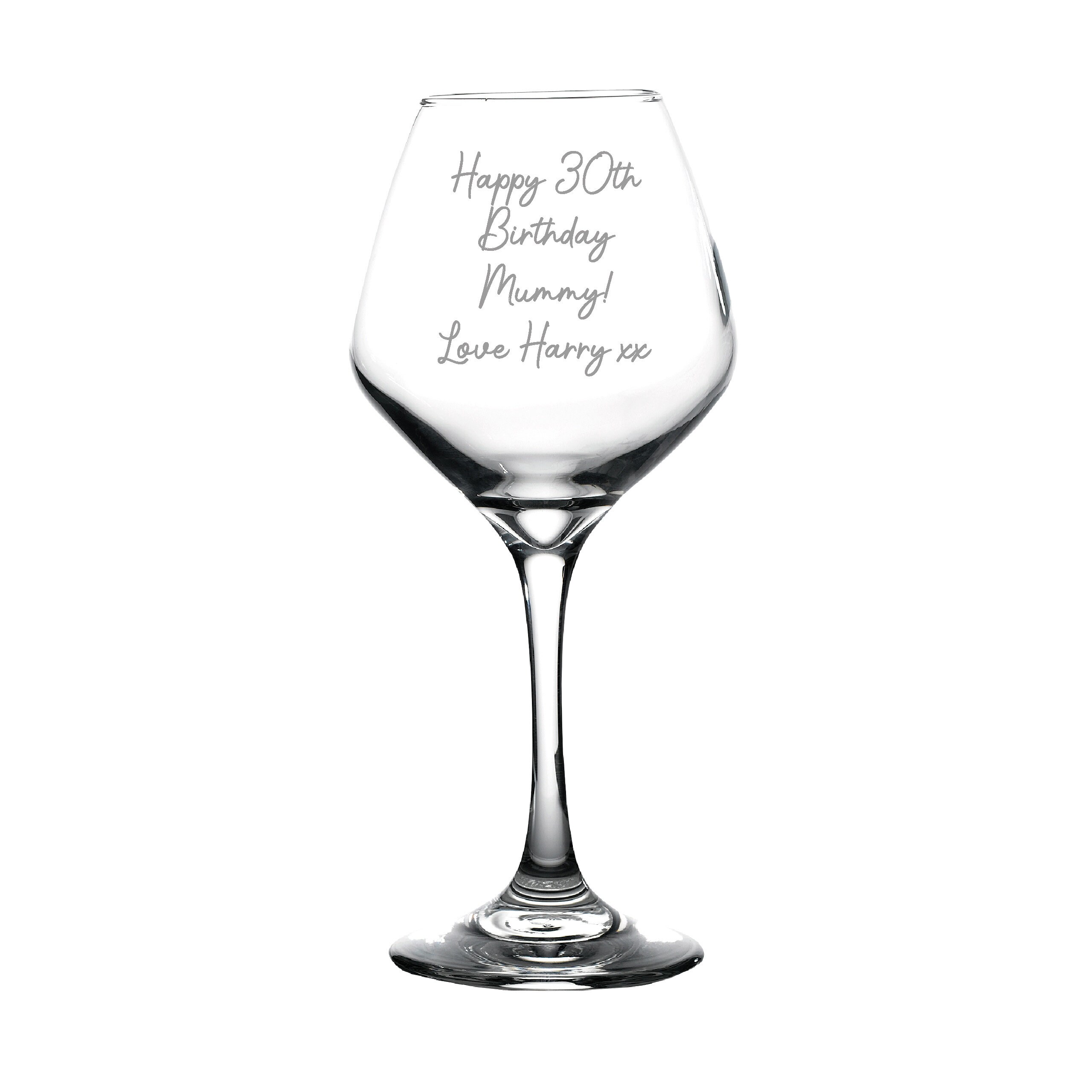 Personalised Engraved Wine Glass Wine Glass For Her Custom Etsy