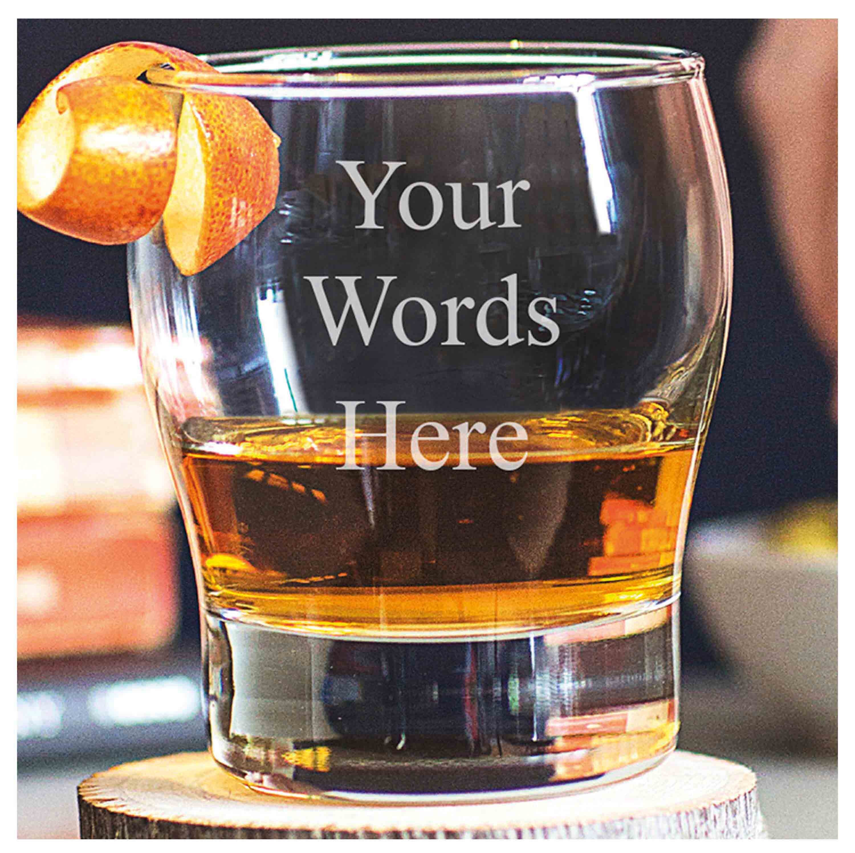 Personalised 'your Words Here' Traditional Glass Make Your Own Made to ...