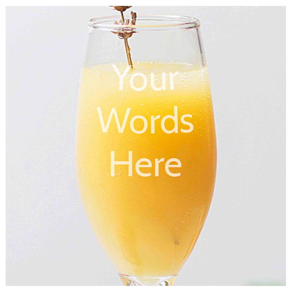 Personalised 'your Words Here' Block Glass Make Your - Etsy