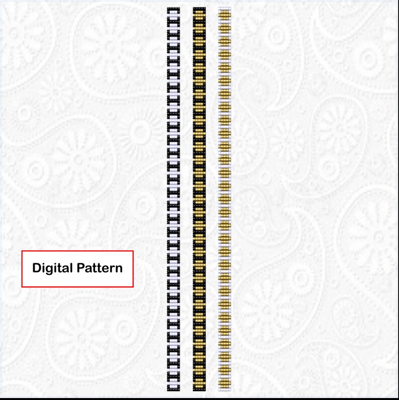 Skinnies for Men, Bead Loom Bracelet Pattern, Square Stitch Bead ...