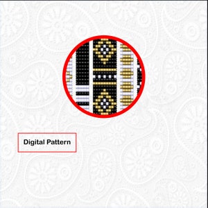 Skinnies for Men, Bead Loom Bracelet Pattern, Square Stitch Bead ...