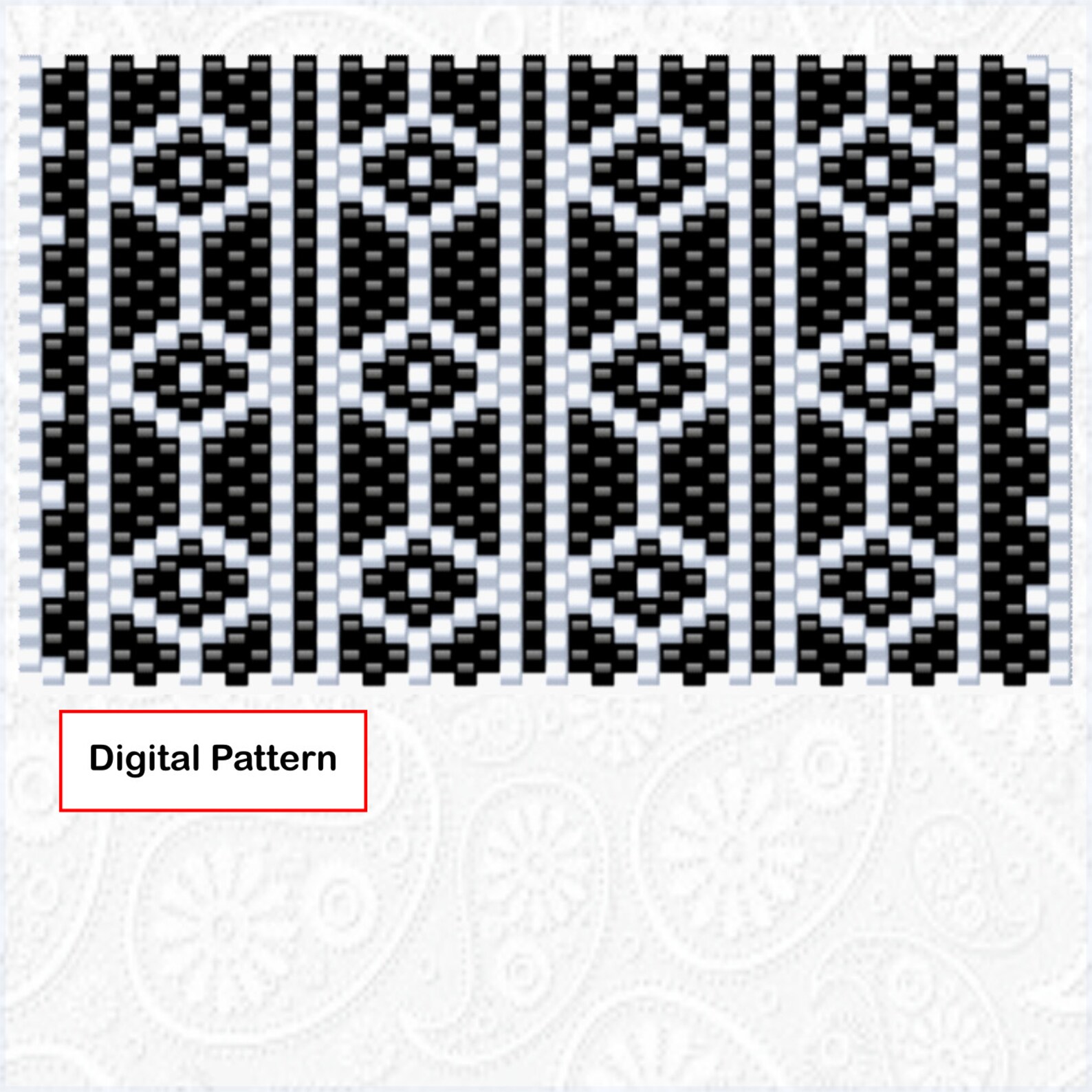 Letter K Peyote Bead Pen Wrap Pattern Peyote Bead Pattern - Etsy