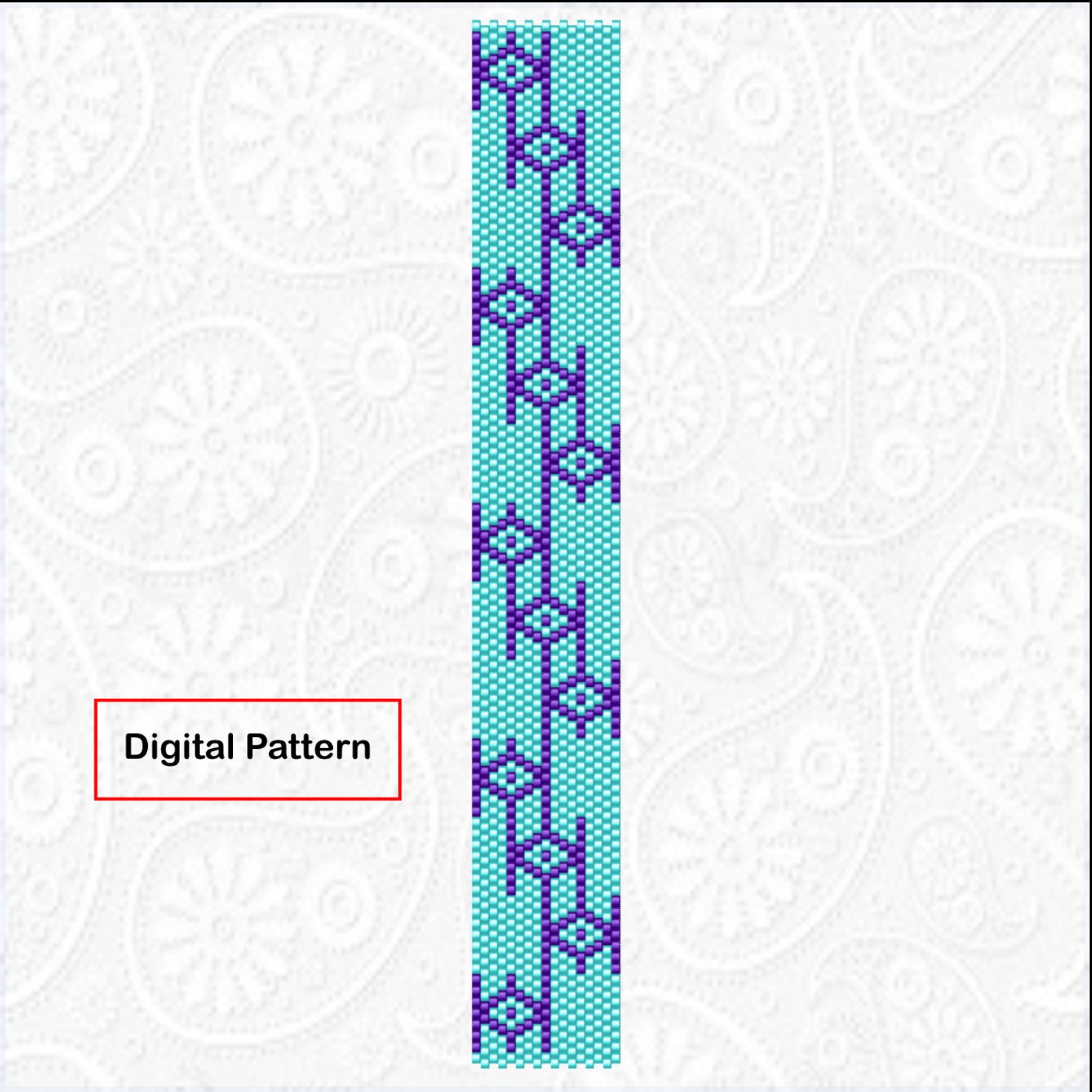Letter K, Peyote Bead Bracelet Pattern, DIY Bookmark, Beadweaving ...