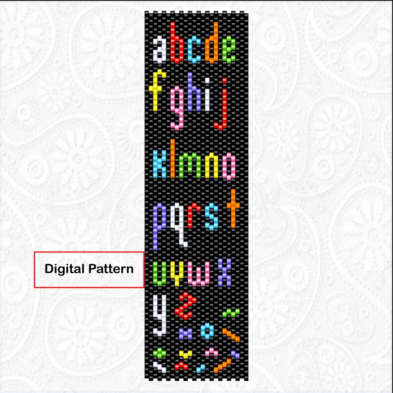 Skinnies Lower Case, Peyote Bead Bracelet Pattern, Skinny Bracelet ...