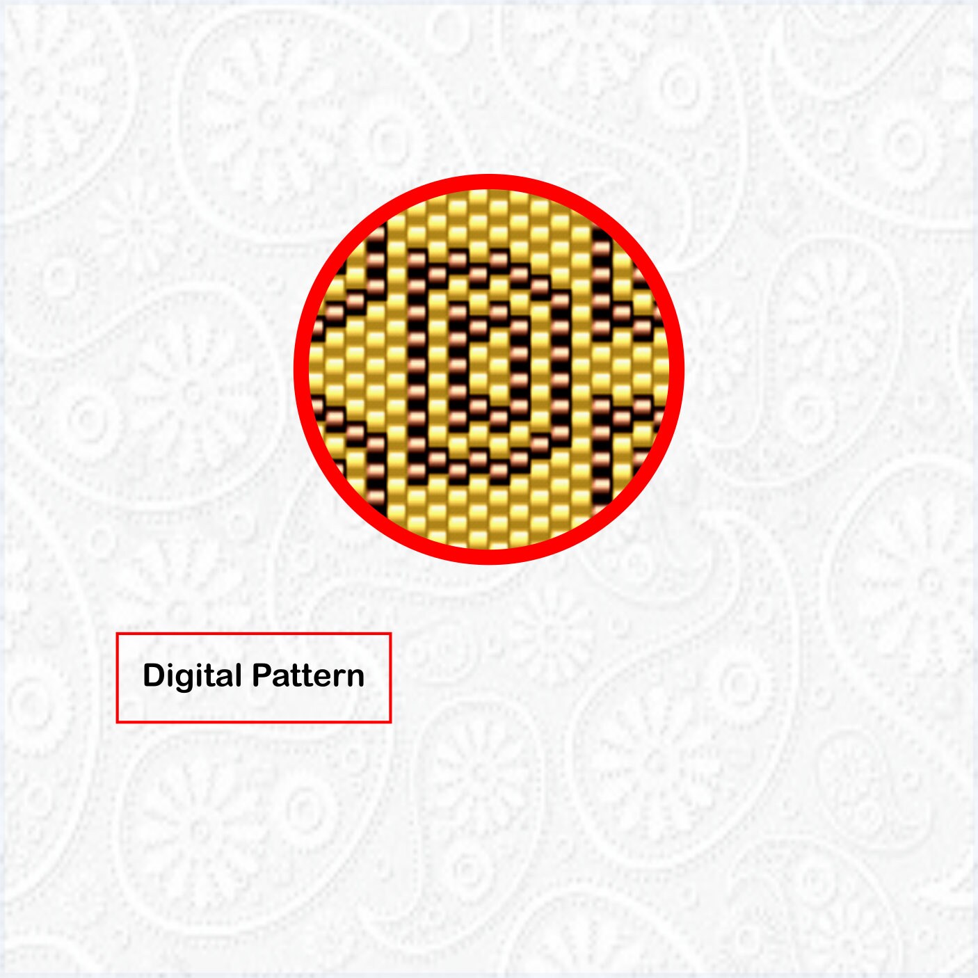 Letter D, Peyote Bead Pen Wrap Pattern, Peyote Bead Pattern ...