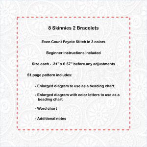 Skinnies 2, Peyote Bead Bracelet Pattern, Skinny Bracelet, Wrap ...