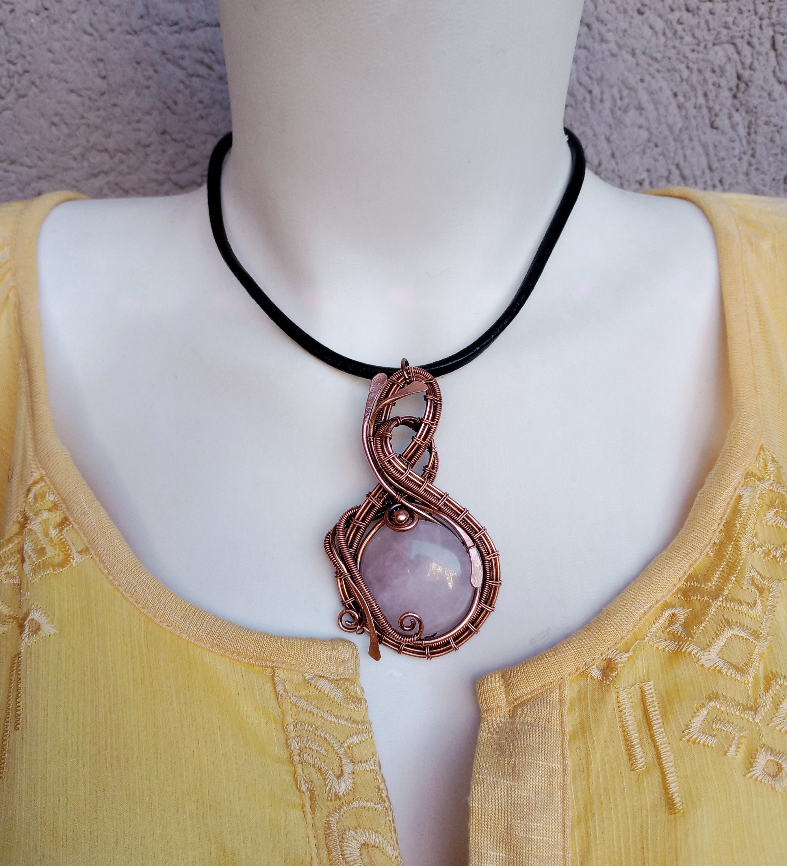 Love Stone is Extremely Soothing. Rose Quartz Statement Necklace ...