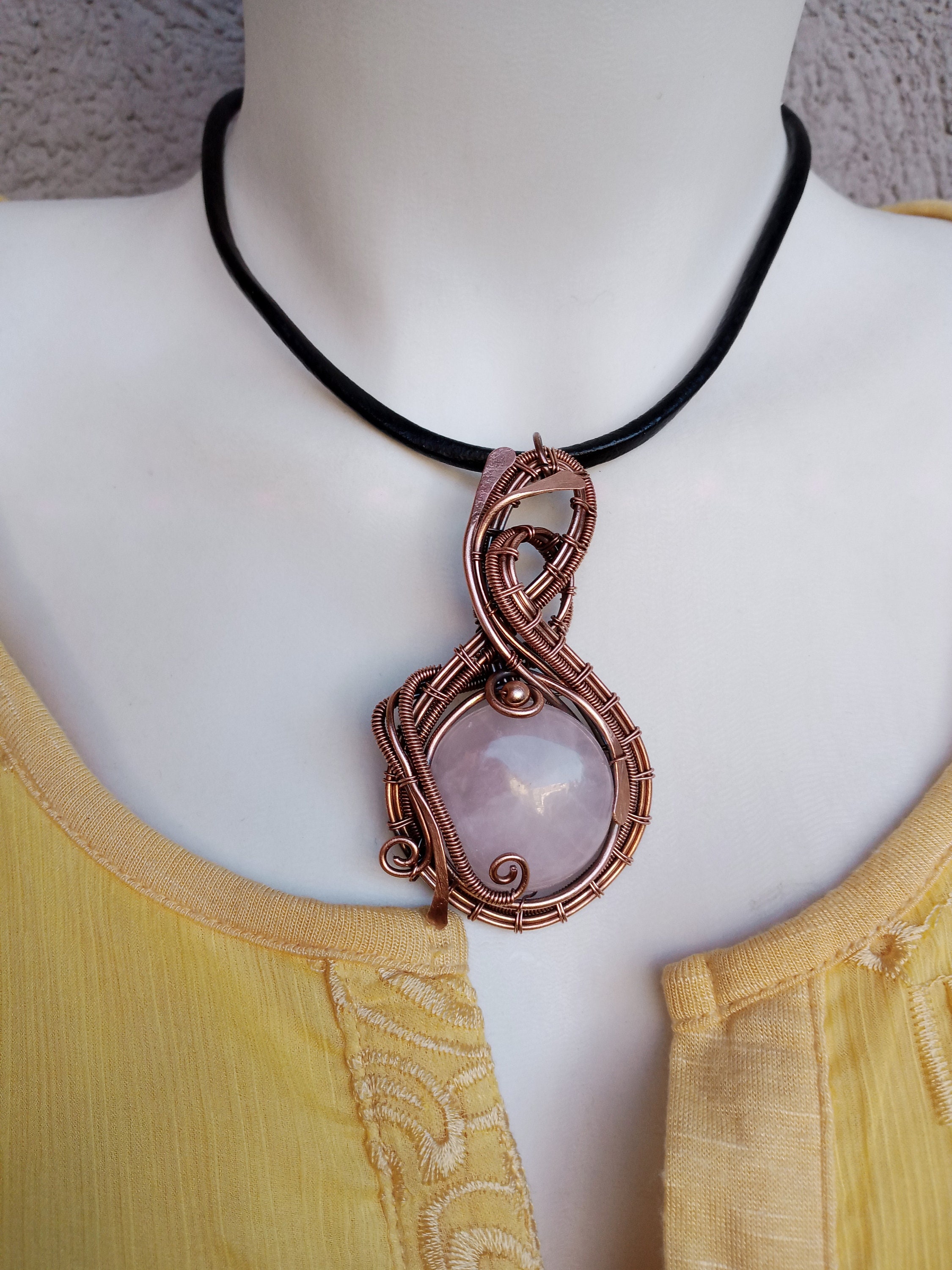 Love Stone is Extremely Soothing. Rose Quartz Statement Necklace ...