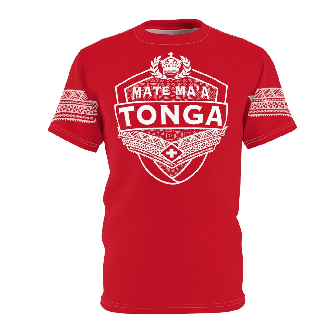 MATE MA'A Tonga Tee (AOP) - Tongan Rugby, Tongan Life, Pacific Islander ...