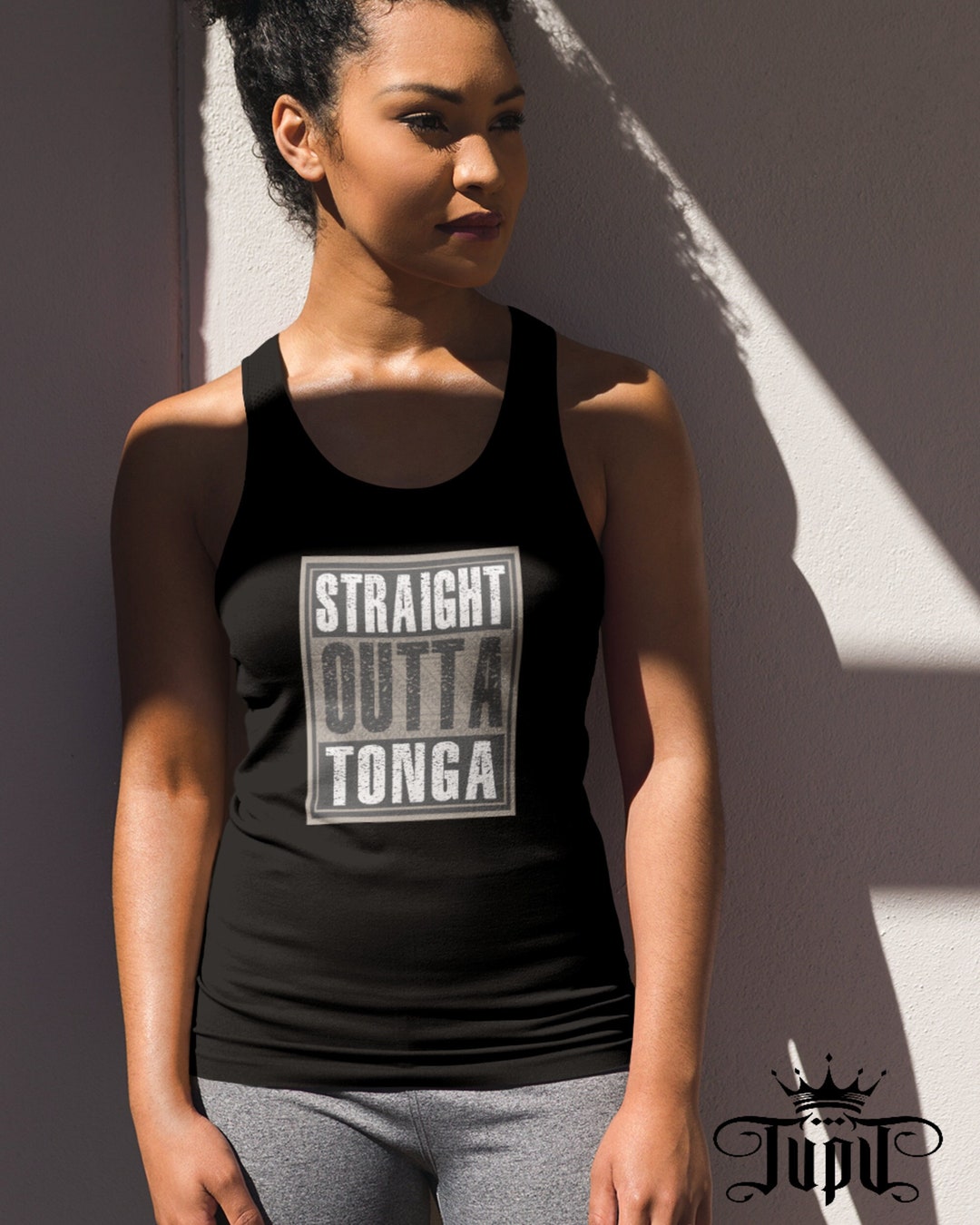 STRAIGHT OUTTA TONGA Tank, Tongan, Tongan Pride, Pacific Islander, Polynesian, Tongan Gift ...
