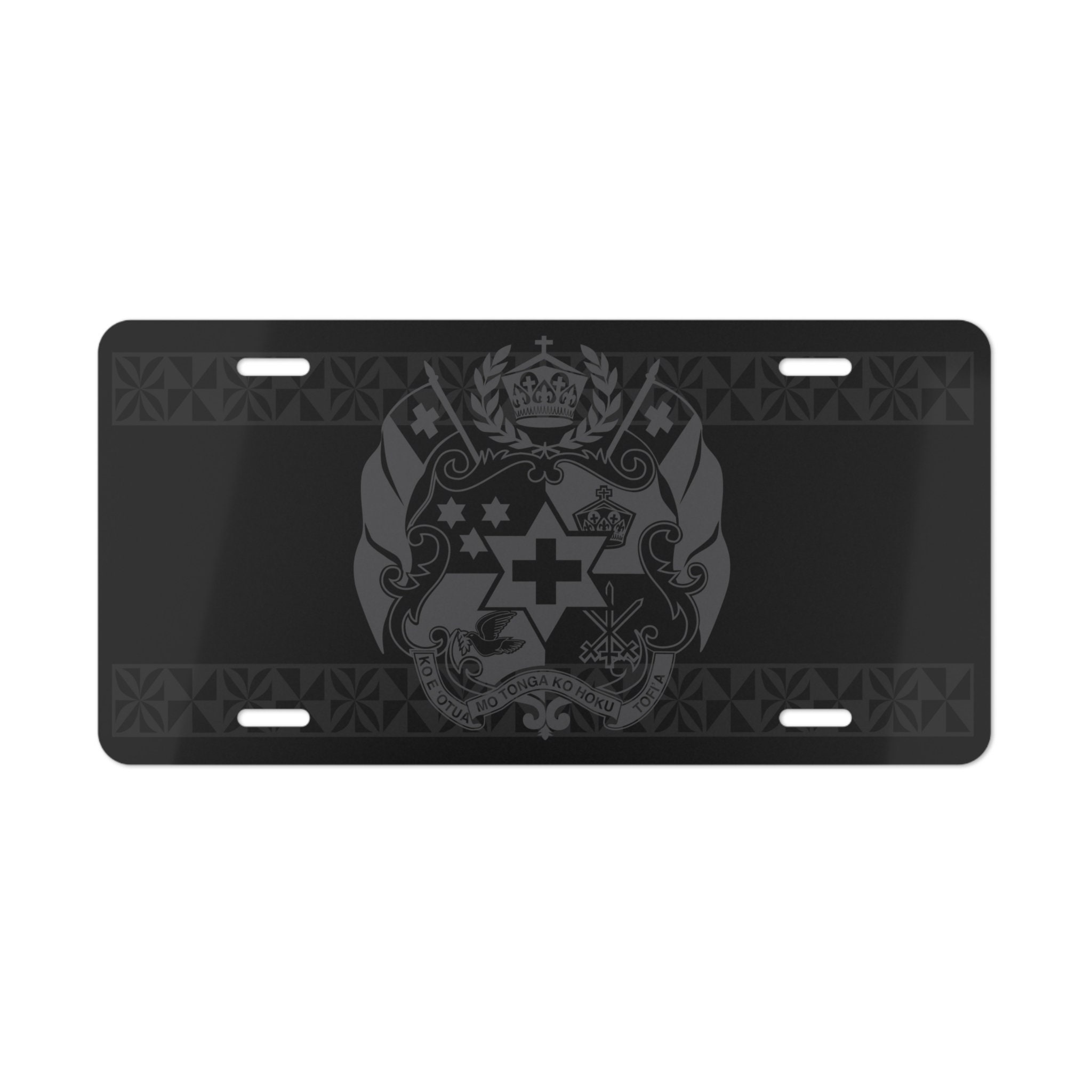 TONGAN SEAL BLACKOUT Vanity Plate Tongan Pride, Tongan Seal, Tongan Car ...